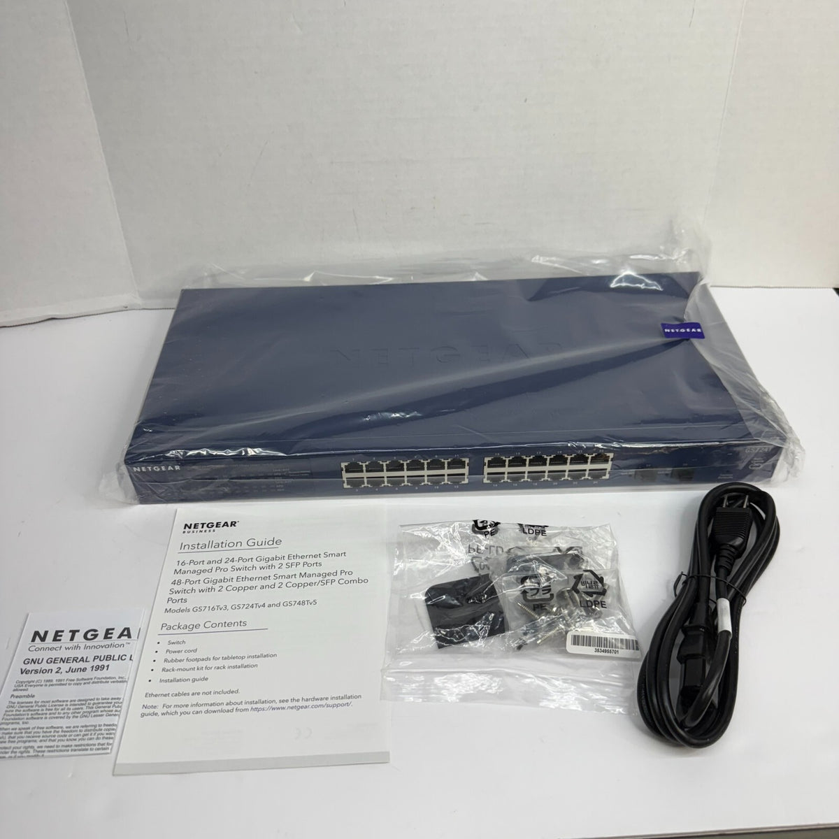 Netgear GS724T AVB V4 Managed 24-Port Gigabit Switch - AVB Certified - – LV Electronics Recycling