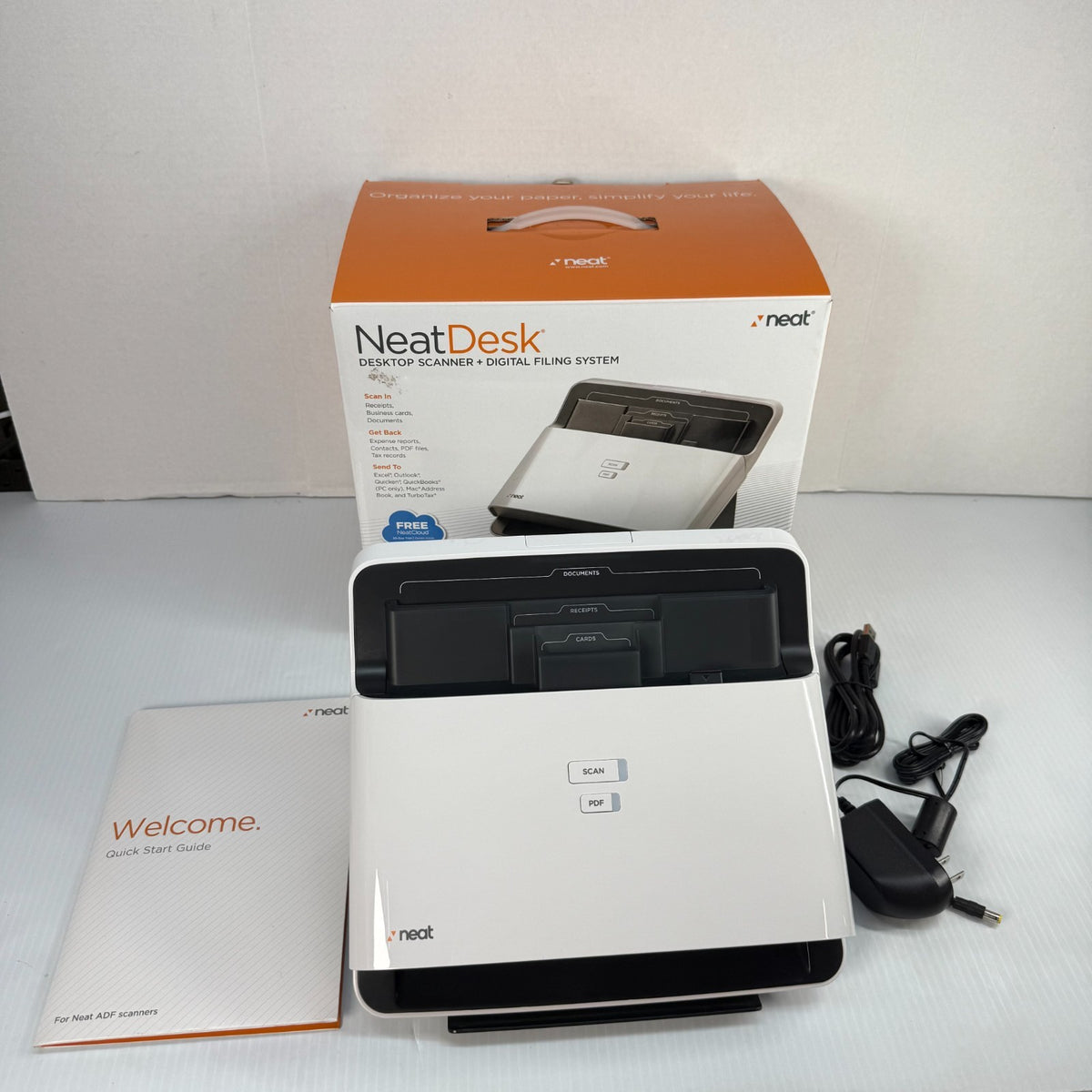 NeatDesk ND-1000 Desktop Scanner Digital Document Filing System – LV ...