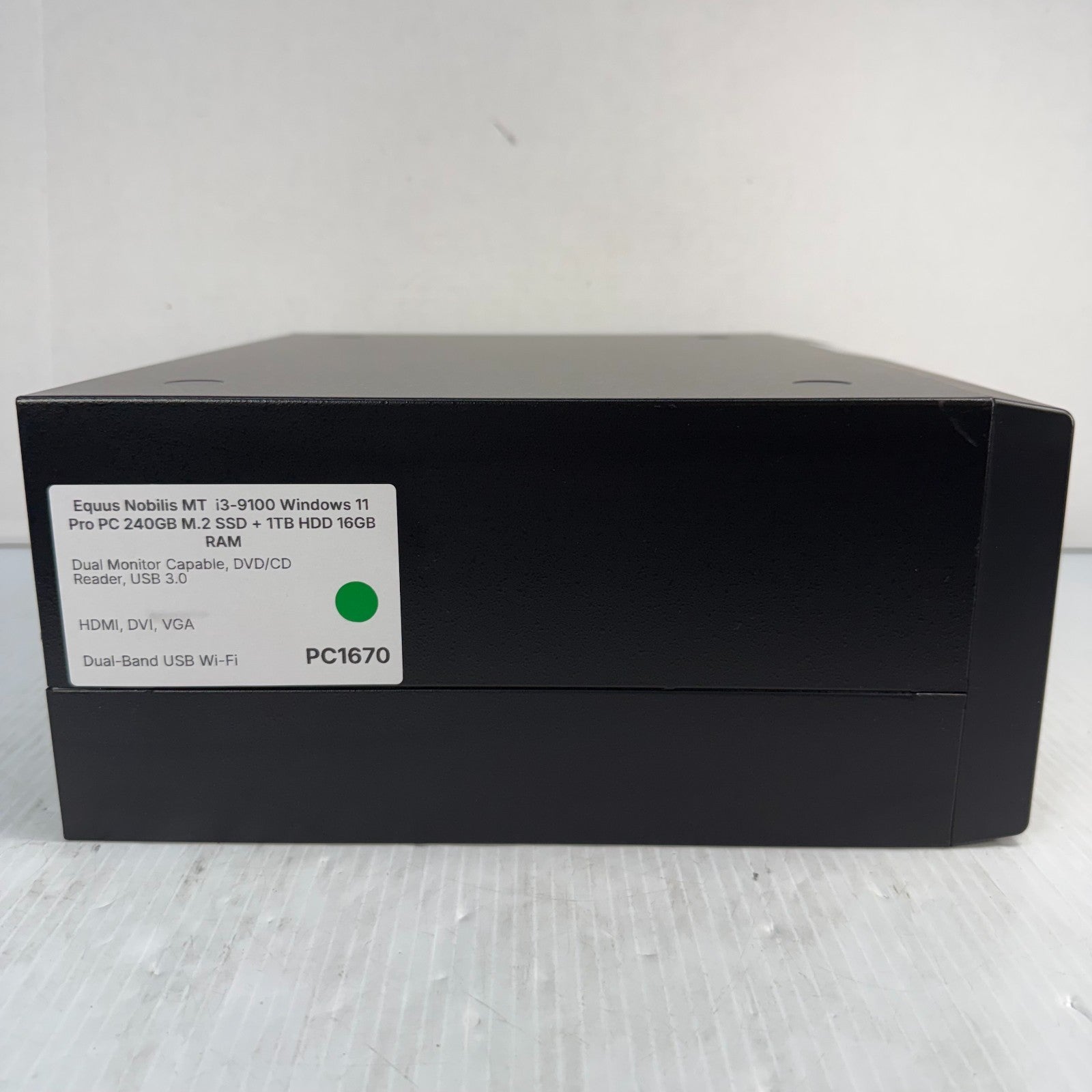 CTL ASUS Prime H310M-C MT i3-9100 Windows 11 Pro PC 240GB M.2 SSD + 1T ...