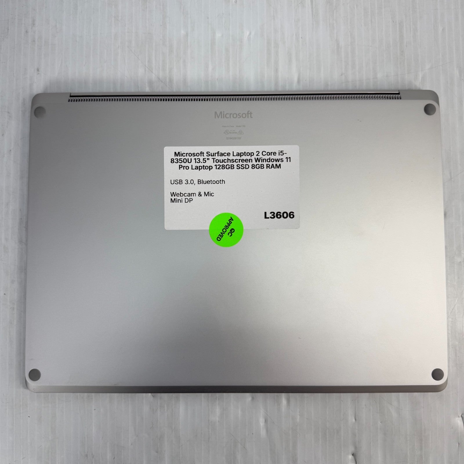 Microsoft Surface Laptop 2 i5-8350U 13.5" Touchscreen Windows 11 Pro 1 ...